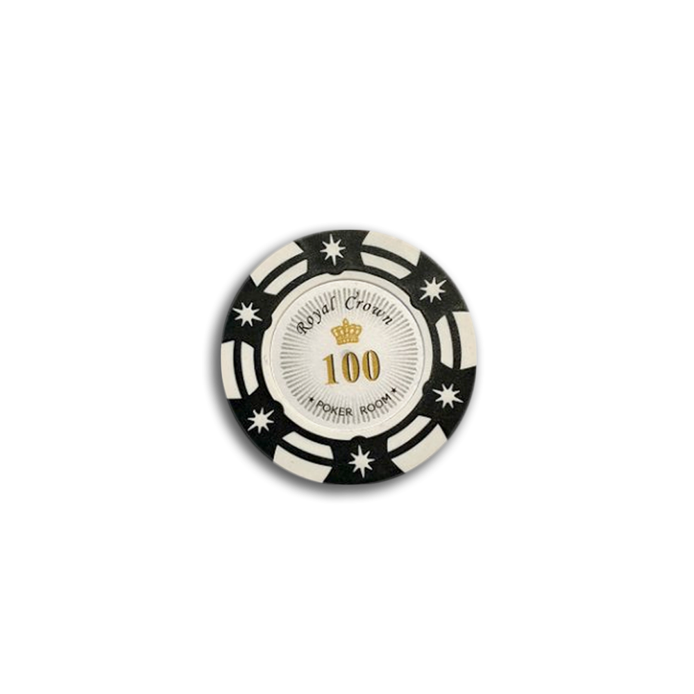 Royal Crown Poker Chip 100 | Poker Merchant