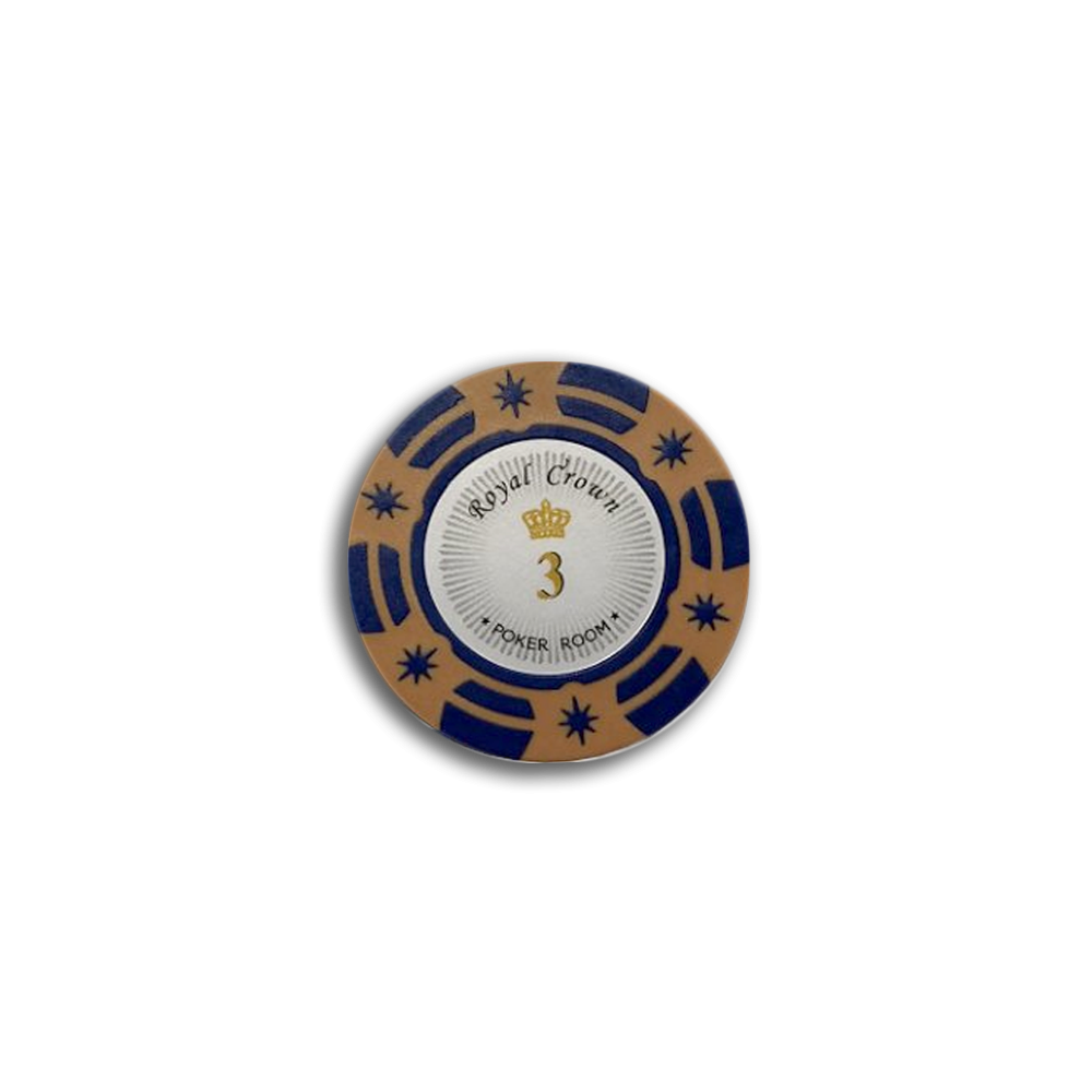 Royal Crown Poker Chip 3 | Poker Merchant