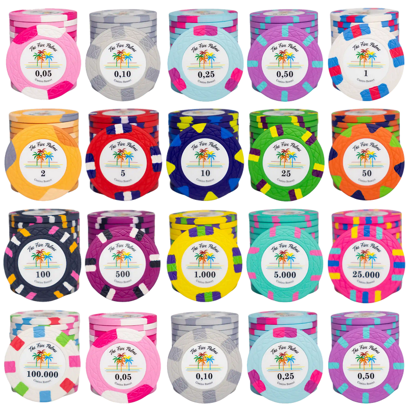 Pokerchips De Vijf Palmen 300 | Poker Merchant