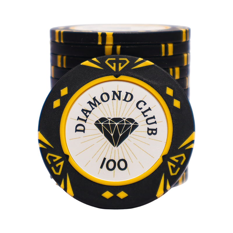 Diamond Club Poker Chip 100 | Poker Merchant