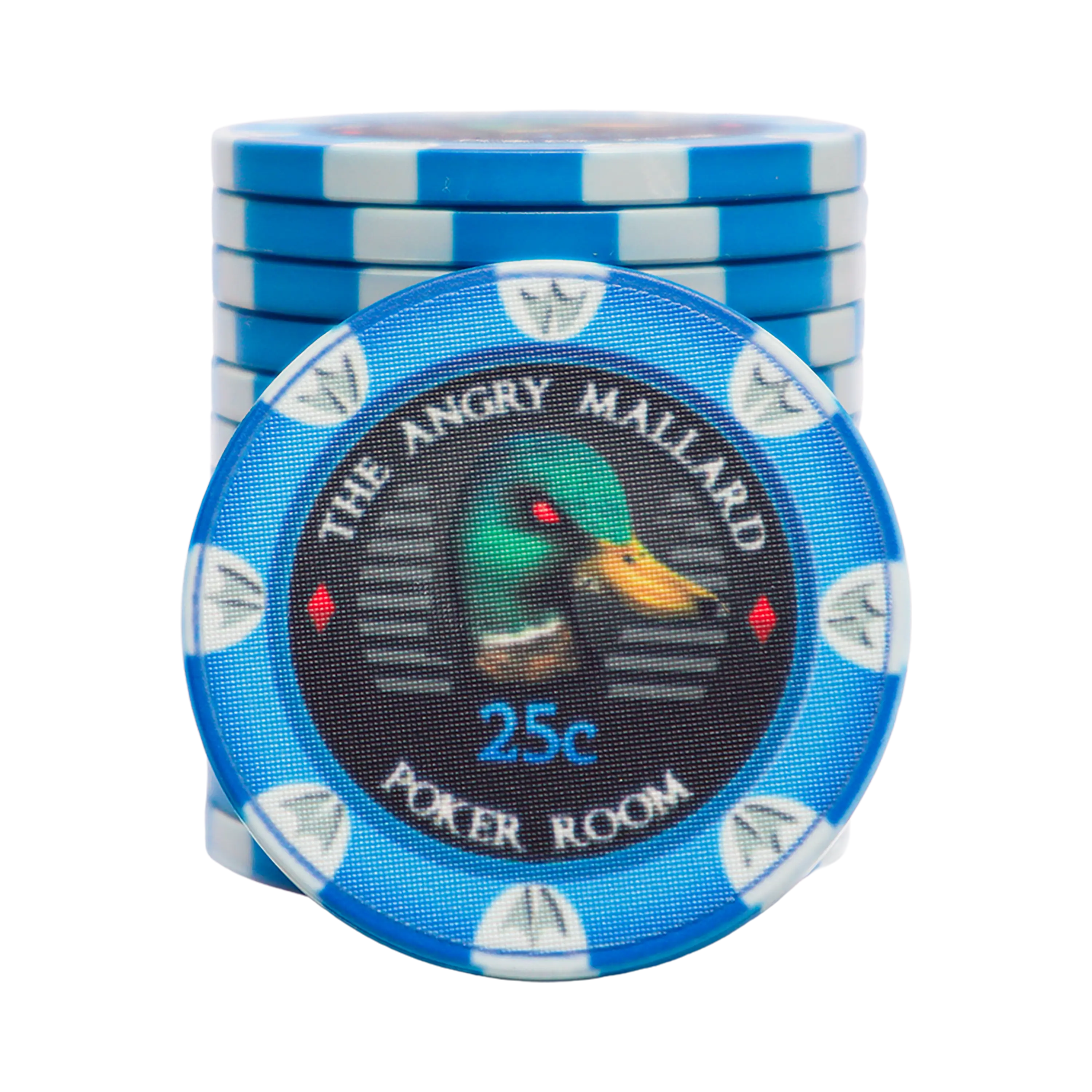 Angry Mallard Cash Game Poker Chip 25 cents