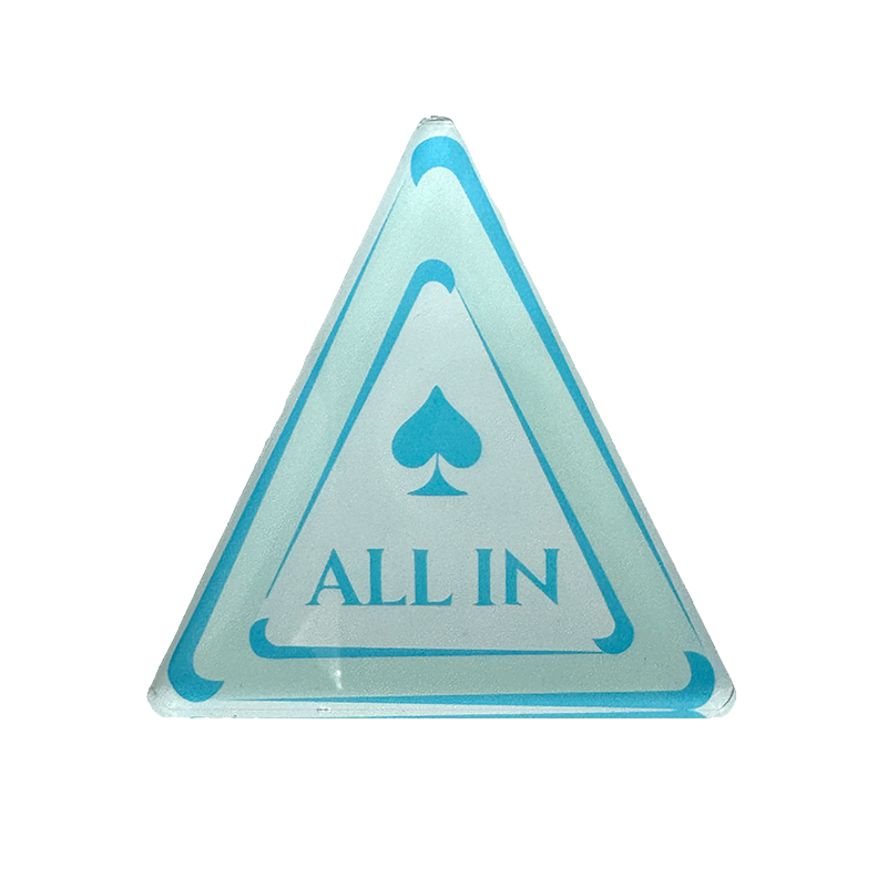 All In Button Blue Spade | Poker Merchant