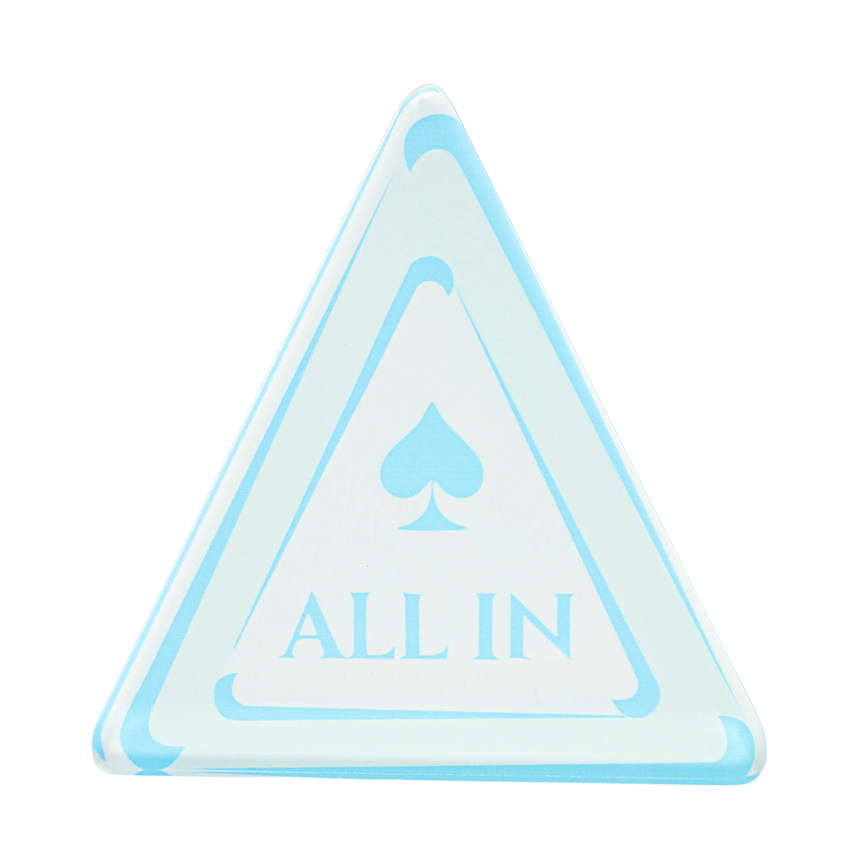 All In Button Blue Spade | Poker Merchant