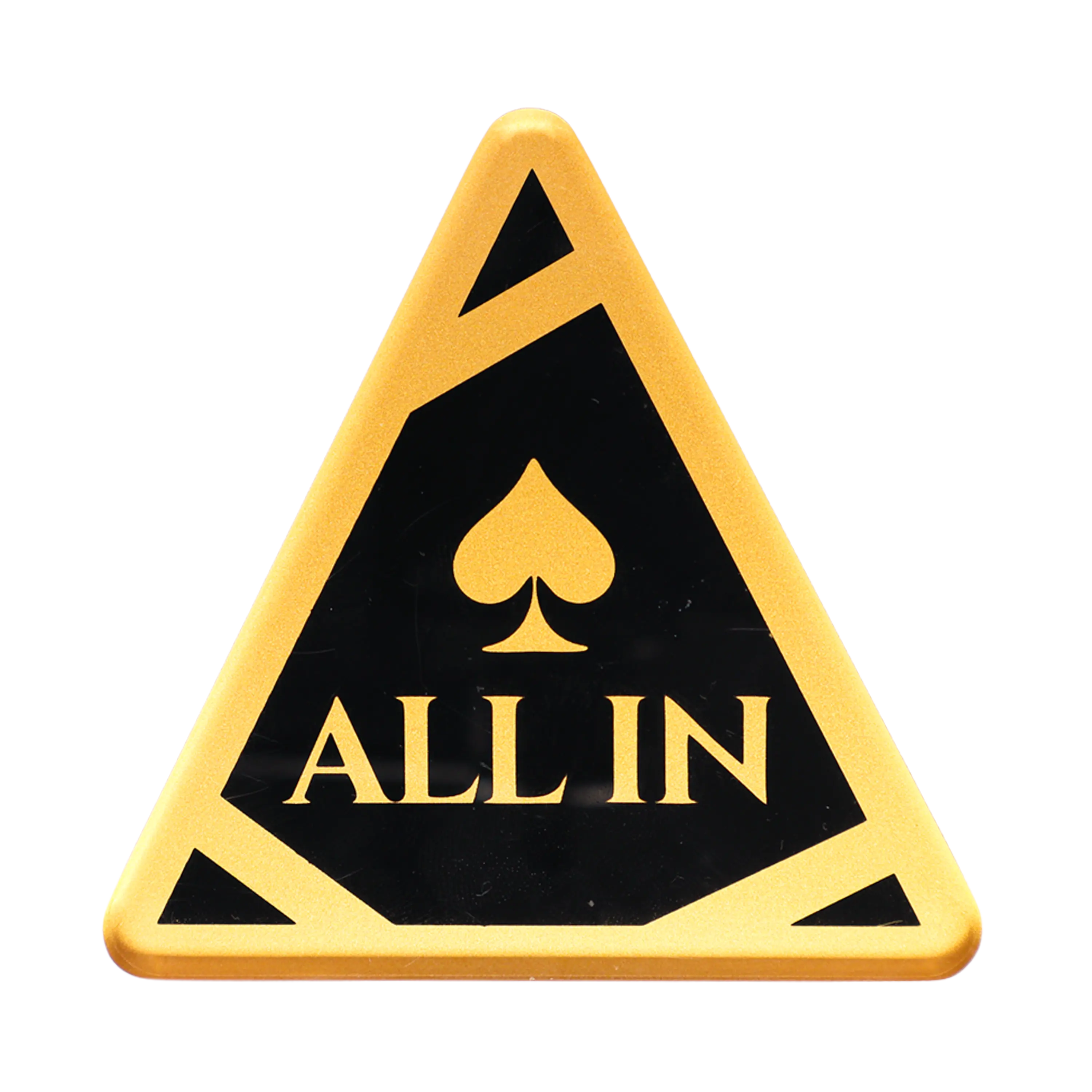 All In Button Gold Spade | Poker Merchant