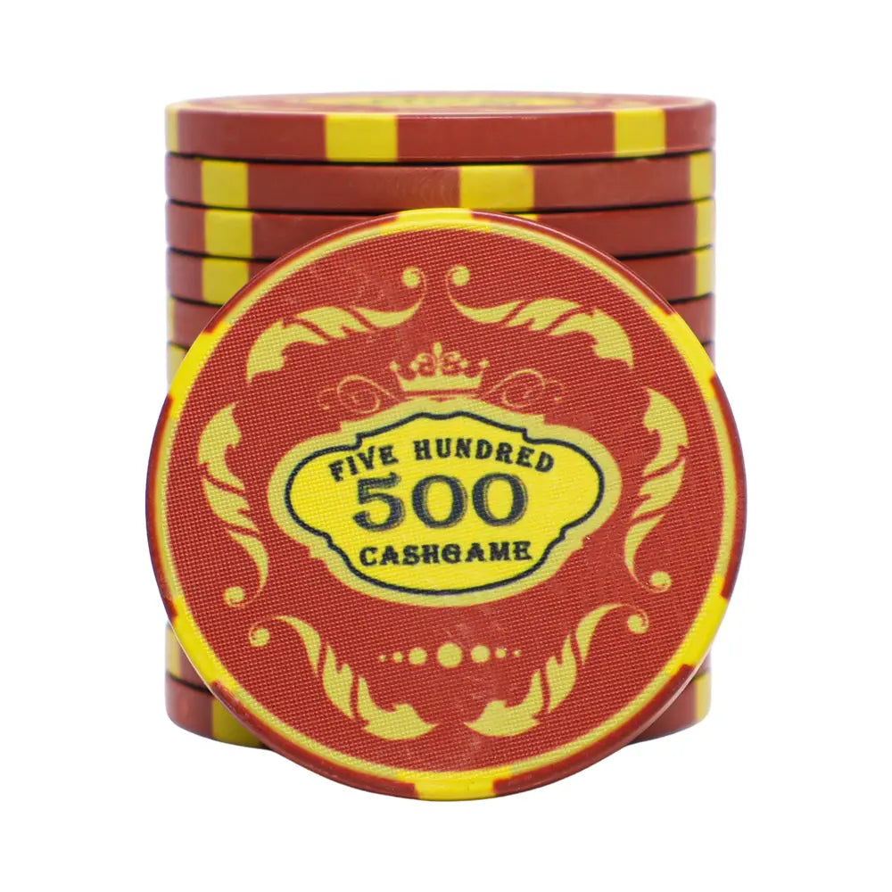Ceramic Crown Poker Chip 500 | Poker Merchant