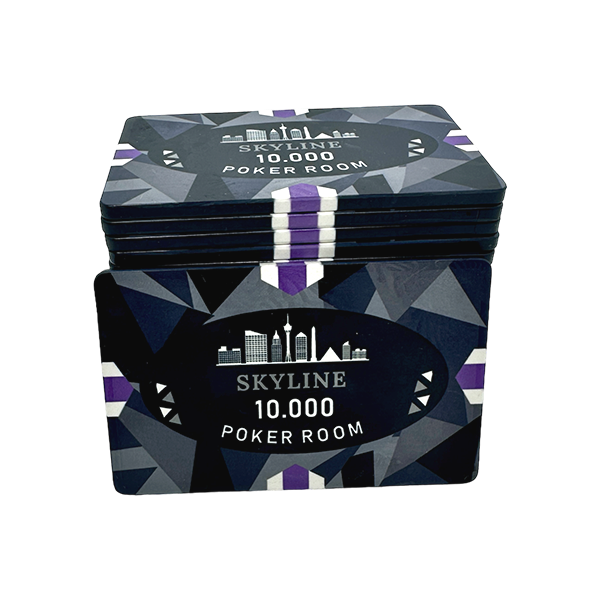 Skyline Ceramic Poker Plaque 10.000 - Poker Merchant