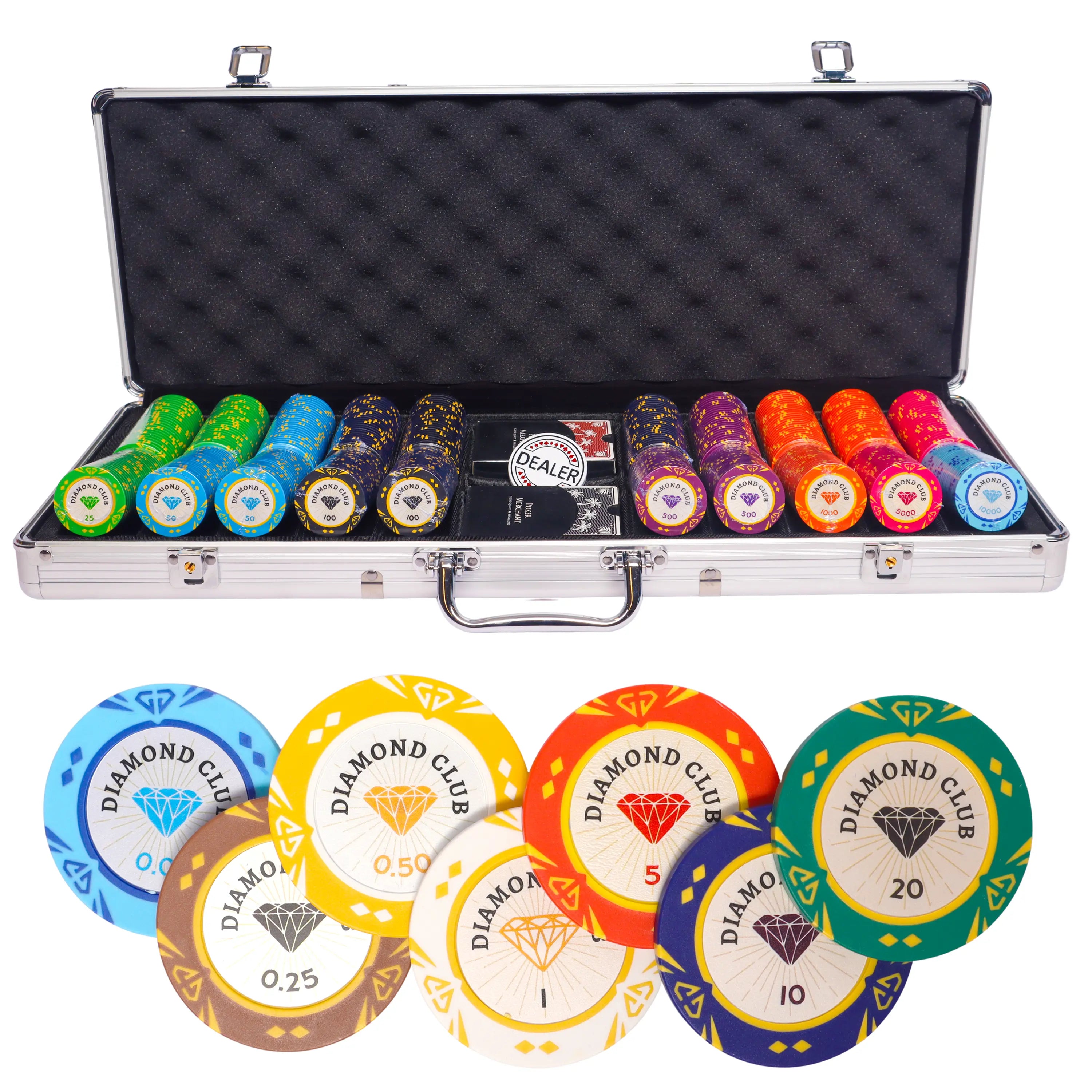 Poker Set Diamond Club Cash Game 500 | Poker Merchant