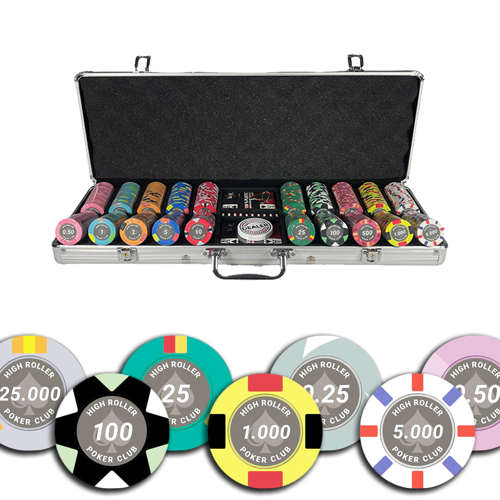 Poker Set High Roller Poker Club 500 | Poker Merchant