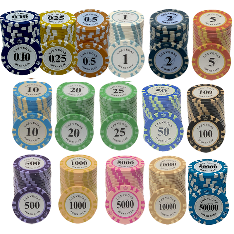 Poker Chips Set Vegas Poker Club 1000 - Poker Merchant