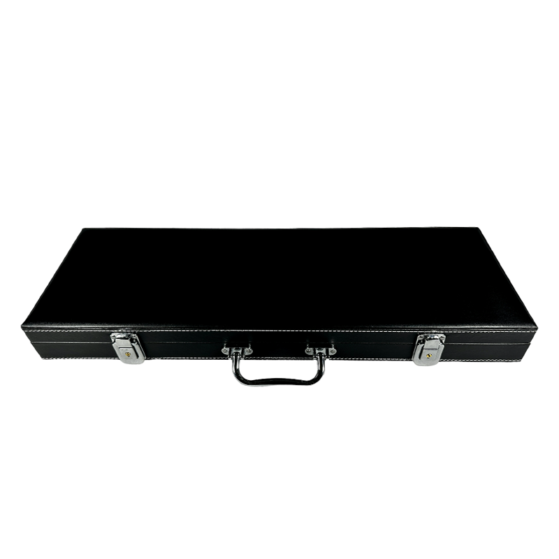 Poker Case Black Leather 500 | Poker Merchant