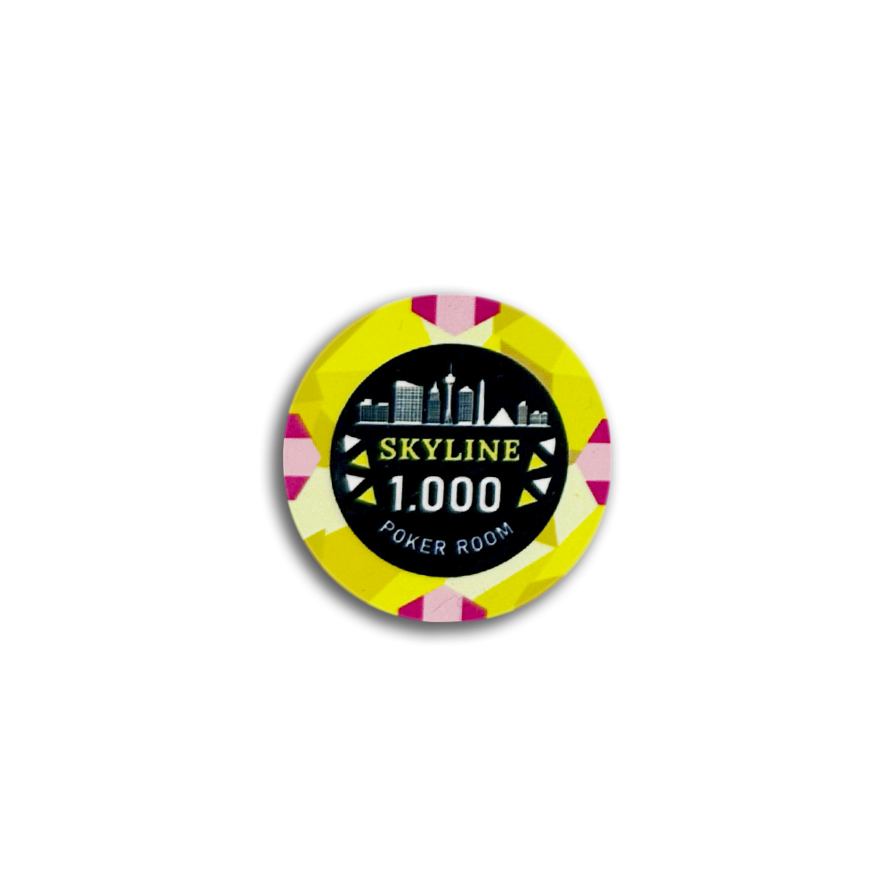 Skyline Ceramic Poker Chip 1000 | Poker Merchant