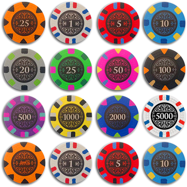 1000 Chips Cash Game Clay – 10g Chips, In Stock