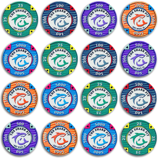 Poker Chips The Shark Pit 300 | Poker Merchant