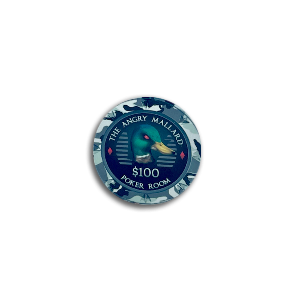 Angry Mallard Fiche Poker Cash Game 100 | Poker Merchant