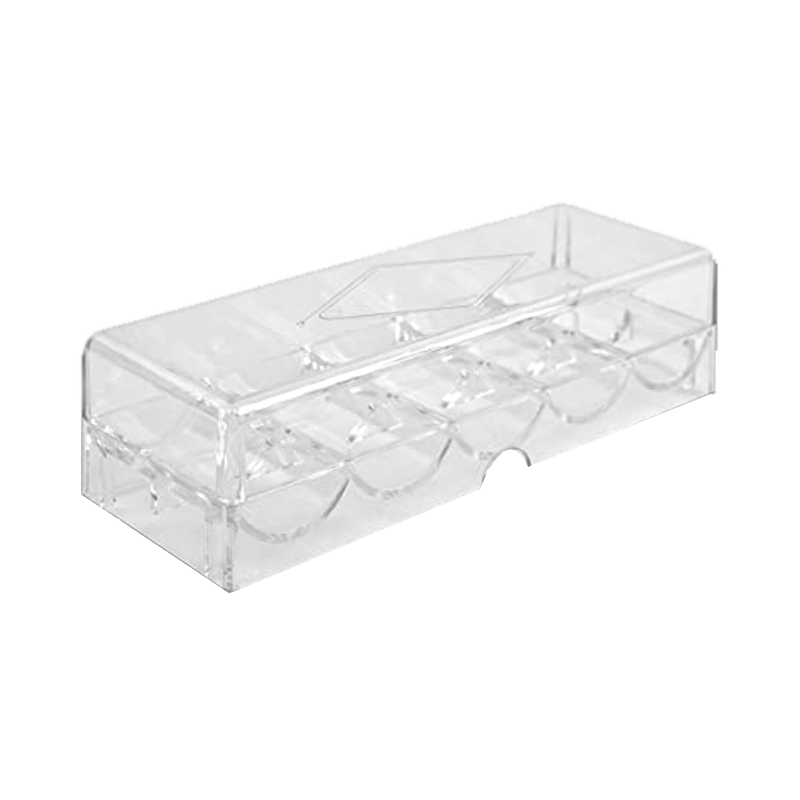 Tray Covers Clear Acrylic Poker Chip Tray With Cover - Holds 100 Chips ...